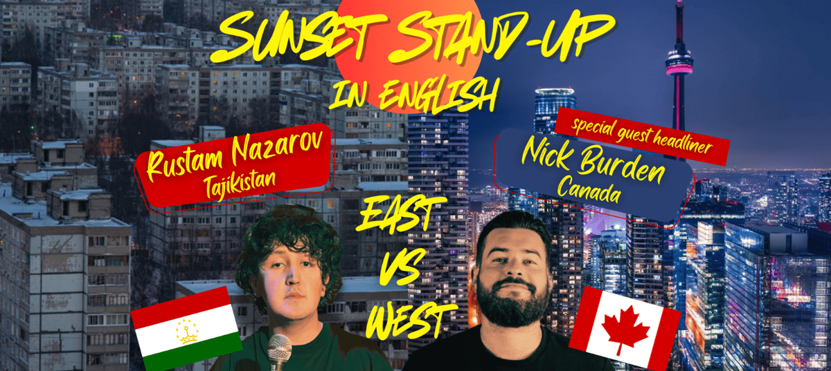 Ulaznice za Sunset Stand-Up in English: East vs West, AQUARIUS Klub ...