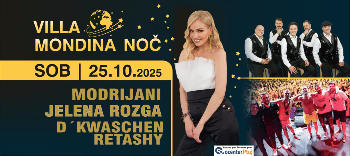 Tickets for VILLA MONDINA NOČ - MODRIJANI & JELENA ROZGA & D'KWASCHEN ...