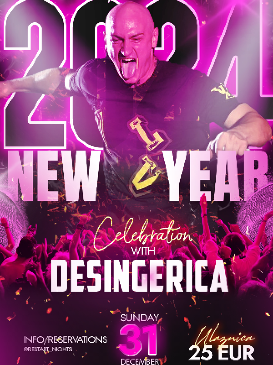 Ulaznice za DESINGERICA DOČEK 2024, Gallery club, Zagreb | Nedjelja, 31 ...