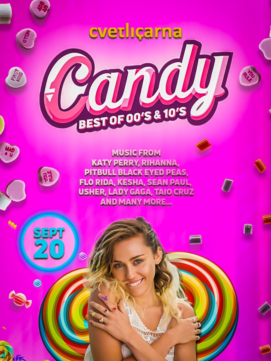 Vstopnice za CANDY (best of 00's & 10's) - Season Opening, Cvetličarna ...