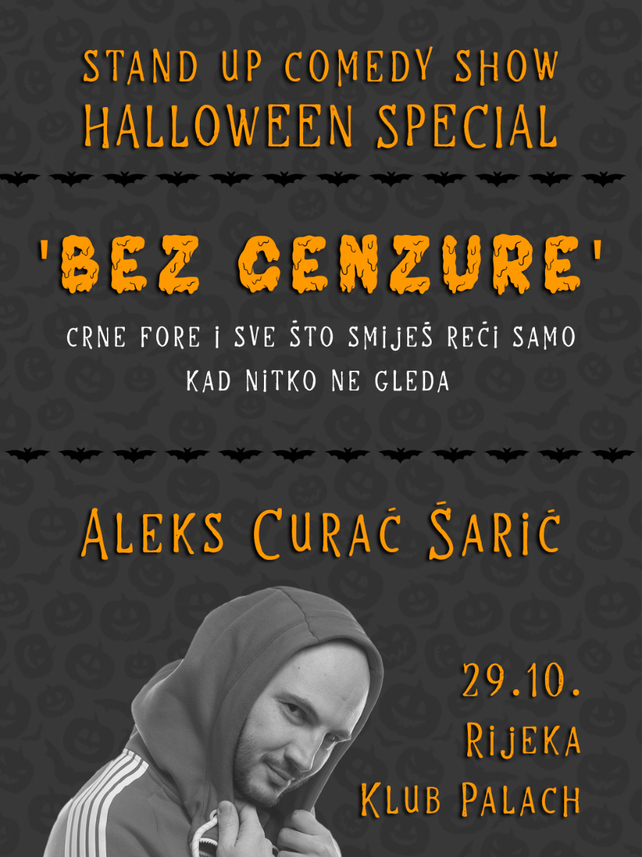 Vstopnice za 'BEZ CENZURE' - Aleks Curać Šarić - STAND UP COMEDY by ...