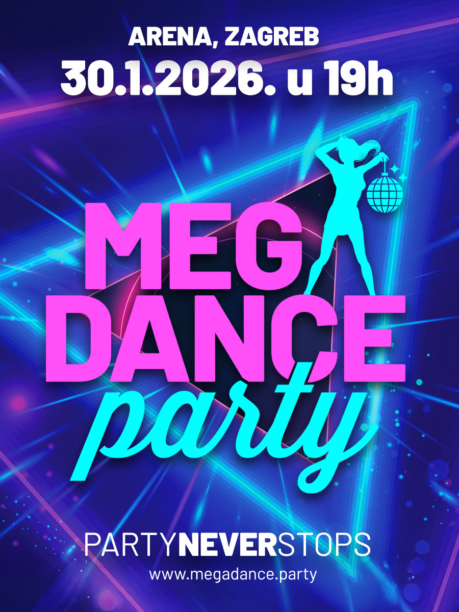 Ulaznice za MEGADANCE PARTY 2025., Arena Zagreb, Zagreb | Petak, 20.06. ...