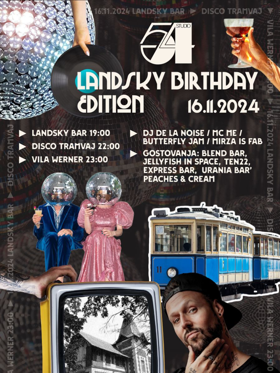 Tickets for Studio 54 Tramvaj disco party, Landsky bar, Zagreb ...