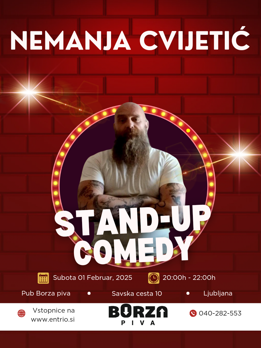 Tickets for Nemanja Cvijetić - MUNEM, Pub Borza Piva, Ljubljana ...