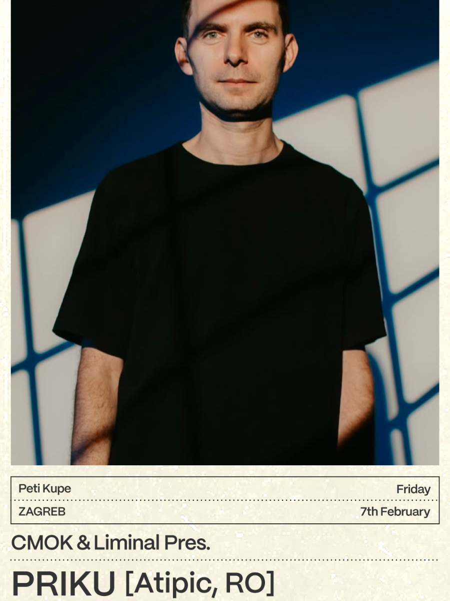 Tickets for CMOK x Liminal, Peti kupe, Zagreb | Friday, 07.02.2025., 23 ...