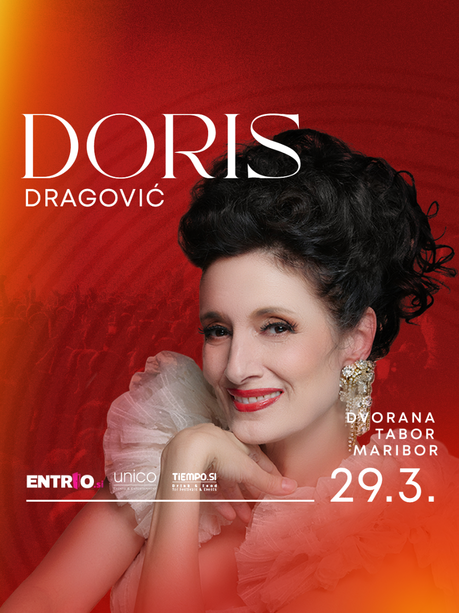 Tickets für DORIS DRAGOVIĆ, Dvorana Tabor, Maribor | Samstag , 29.03.2025., 20:00h | Entrio.si