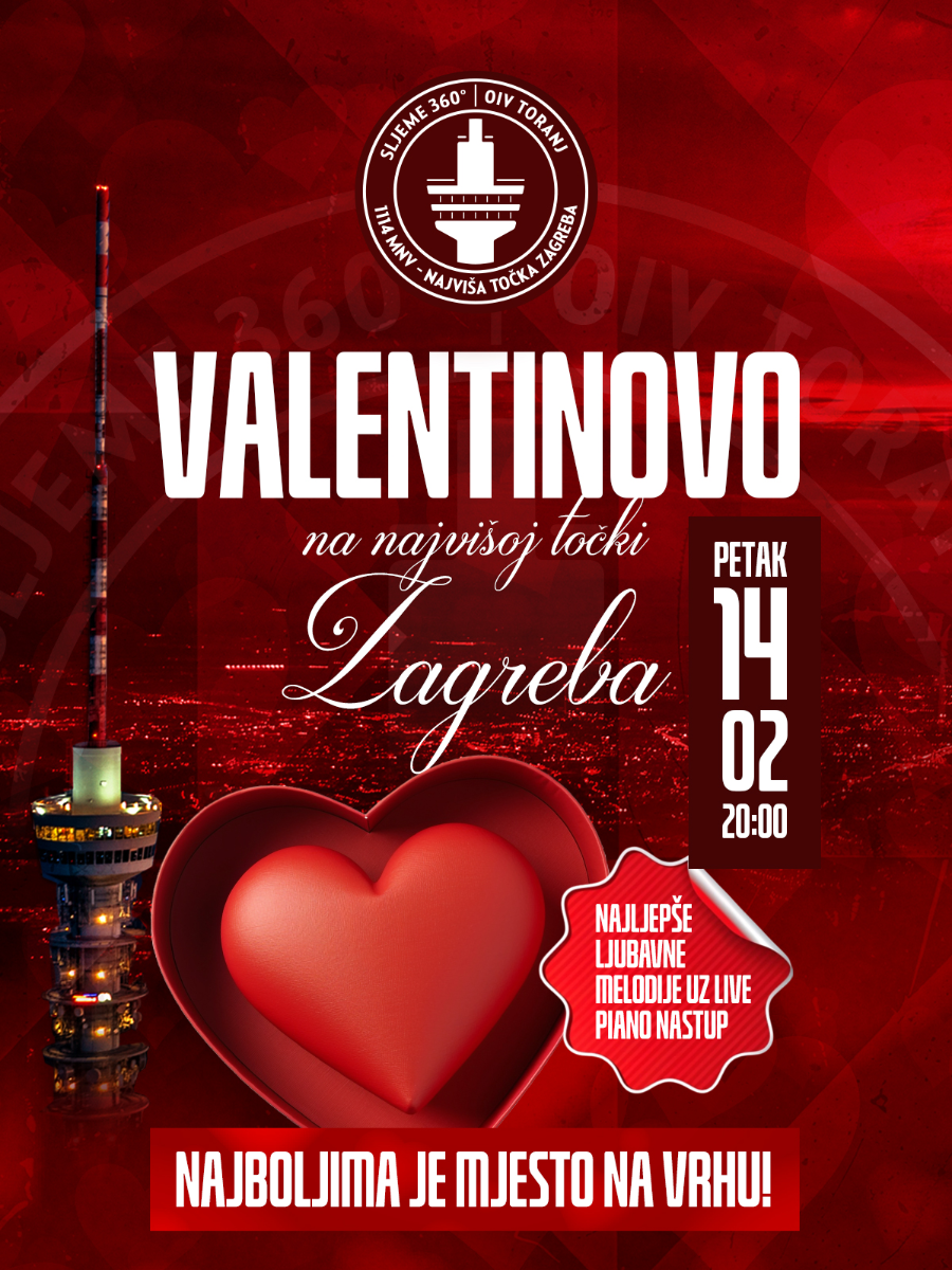 Ulaznice za Valentinovo na najvišoj točki Zagreba - OIV toranj Sljeme, OIV Toranj Sljeme, SLJEME ...