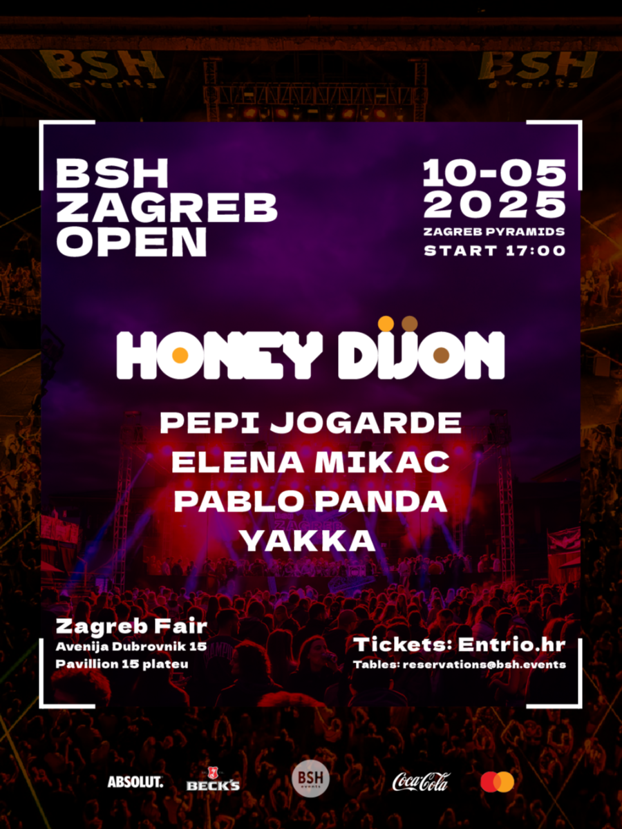 Ulaznice za BSH Zagreb Open w/ Honey Dijon at Zagreb Pyramids, Zagrebački velesajam, Zagreb ...