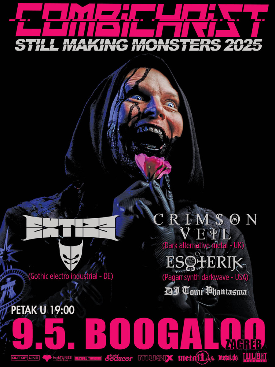 Ulaznice za COMBICHRIST with EXTIZE, CRIMSON VEIL, ESOTERIK, Klub ...