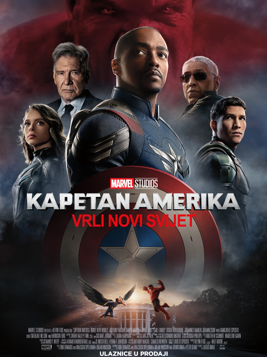Vstopnice za Kapetan Amerika: Vrli novi svijet - Mala dvorana, Kino ...
