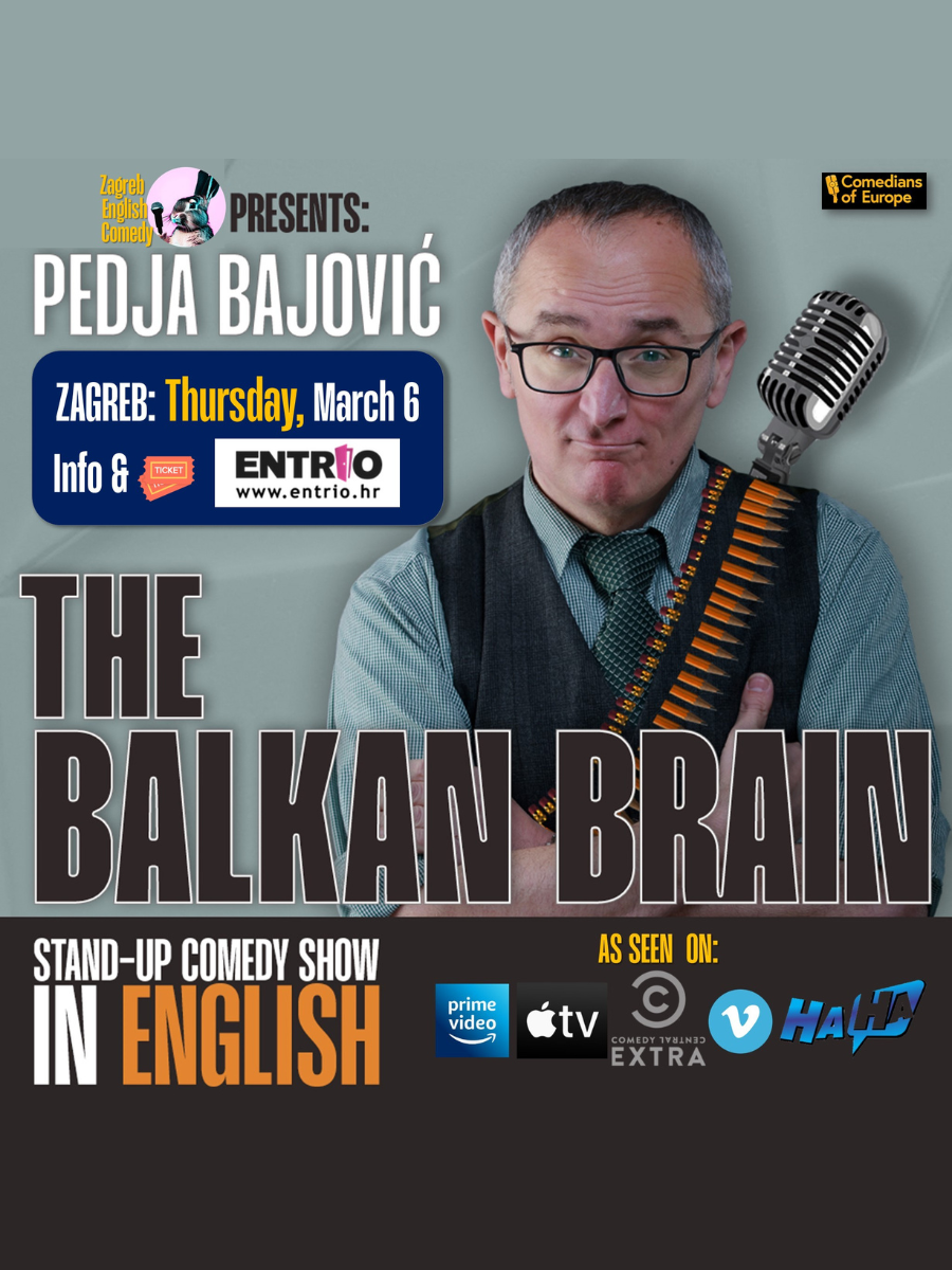Vstopnice za The Balkan Brain: Pedja Bajovic (stand-up in English ...