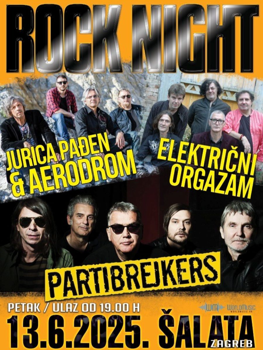 Ulaznice za Open air koncert ROCK NIGHT, ŠRC Šalata, Zagreb | Petak, 13.06.2025., 20:00h | Entrio.hr