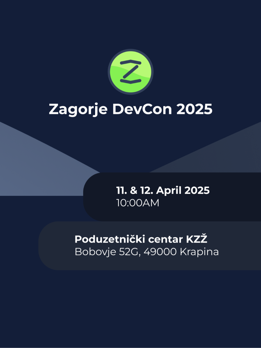 Zagorje DevCon 2025 Conference (11. & 12. April), Poduzetnički centar Krapinsko-zagorske ...