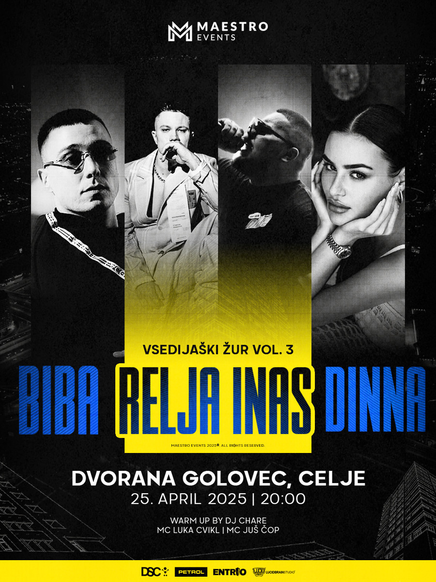 Tickets for VSEDIJAŠKI ŽUR VOL.3 / RELJA, INAS, BIBA, DINNA, DVORANA ...