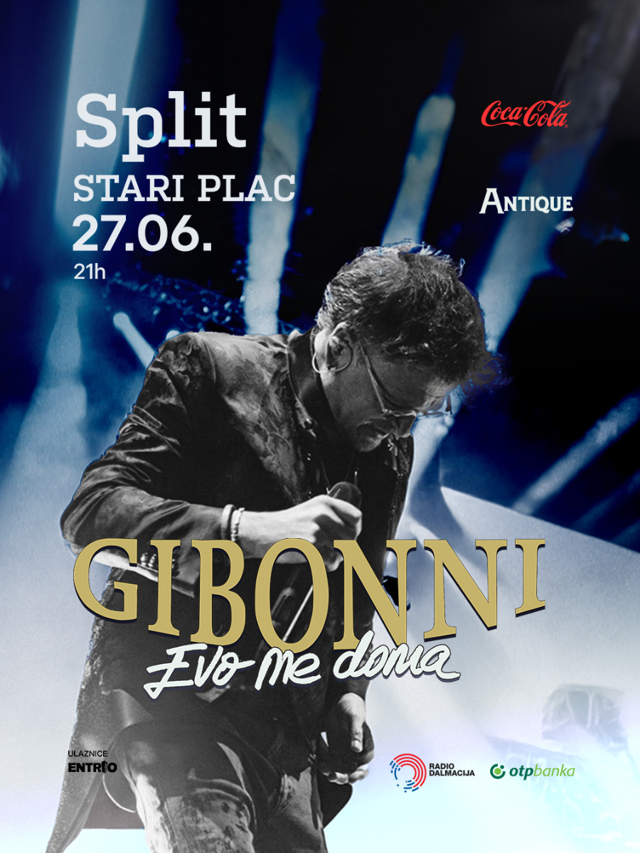 Ulaznice za Gibonni @ Stari plac - “Evo me doma” - 27.06.2025 Split, Stadion Stari plac, Split ...