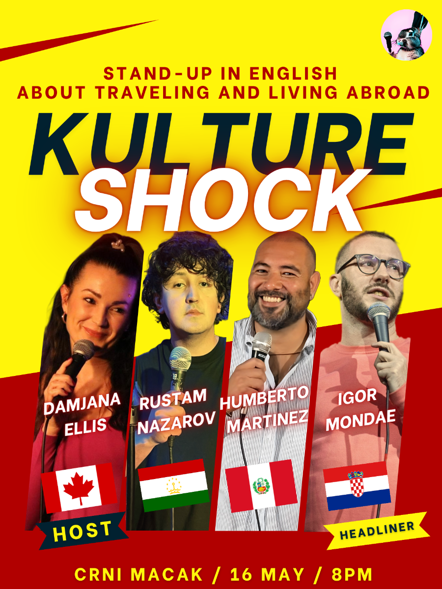 Ulaznice za Kulture Shock Comedy: stand-up in English, Crni Mačak ...