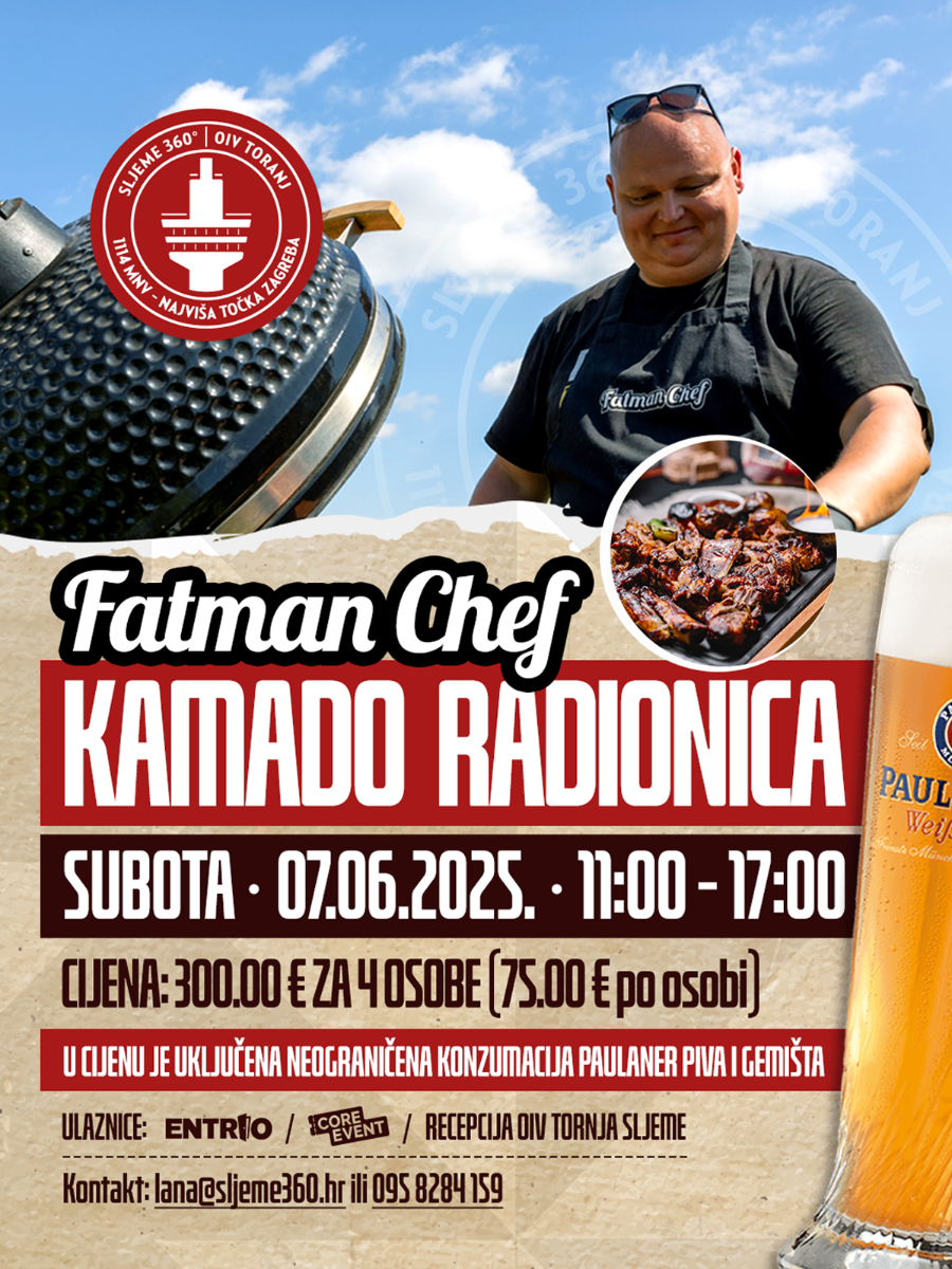 Ulaznice za Fatman Chef - Kamado radionica - OIV toranj Sljeme, OIV ...