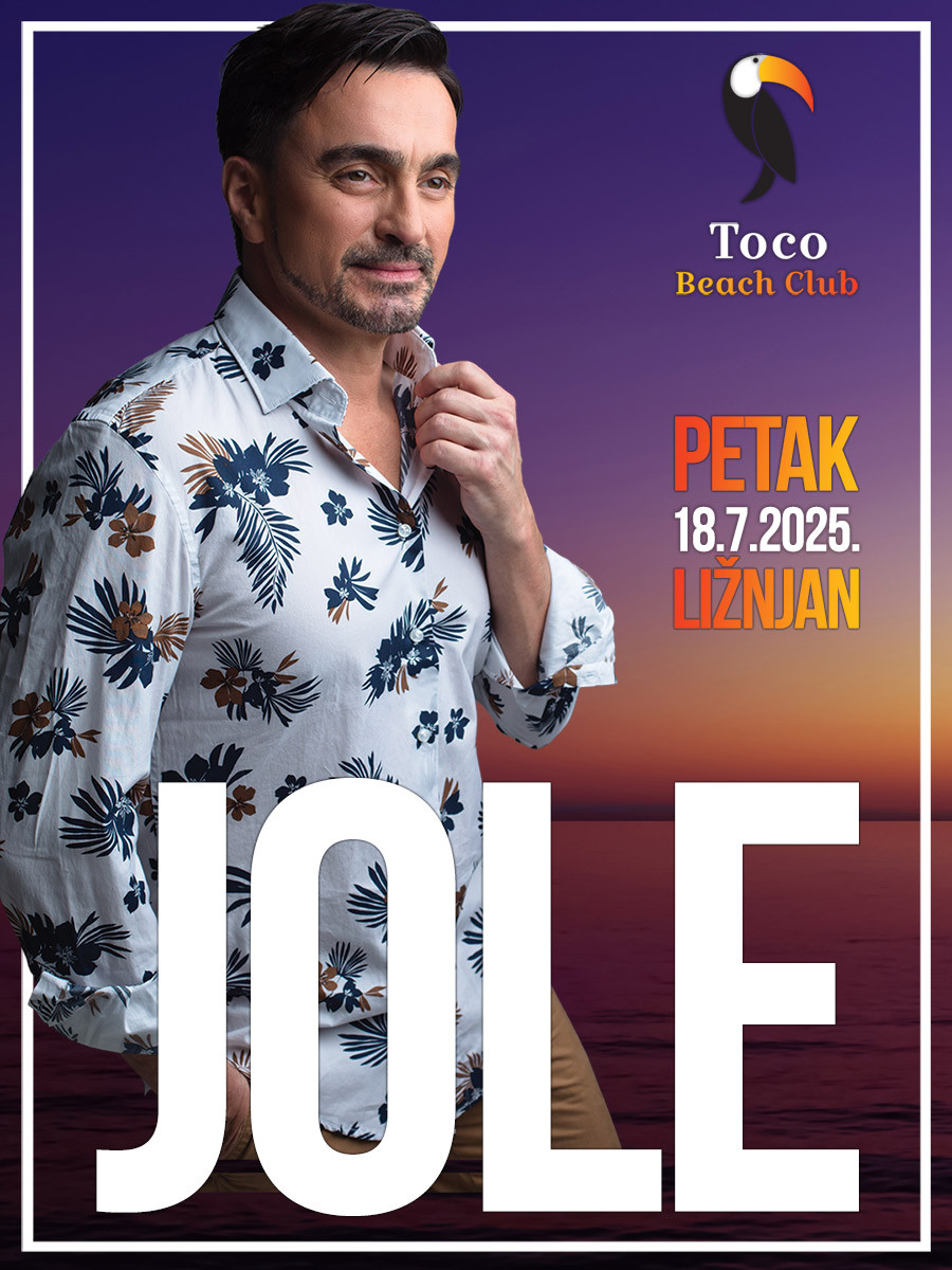 Ulaznice za JOLE u Toco Beach Clubu, Toco Beach Club, Ližnjan | Petak ...