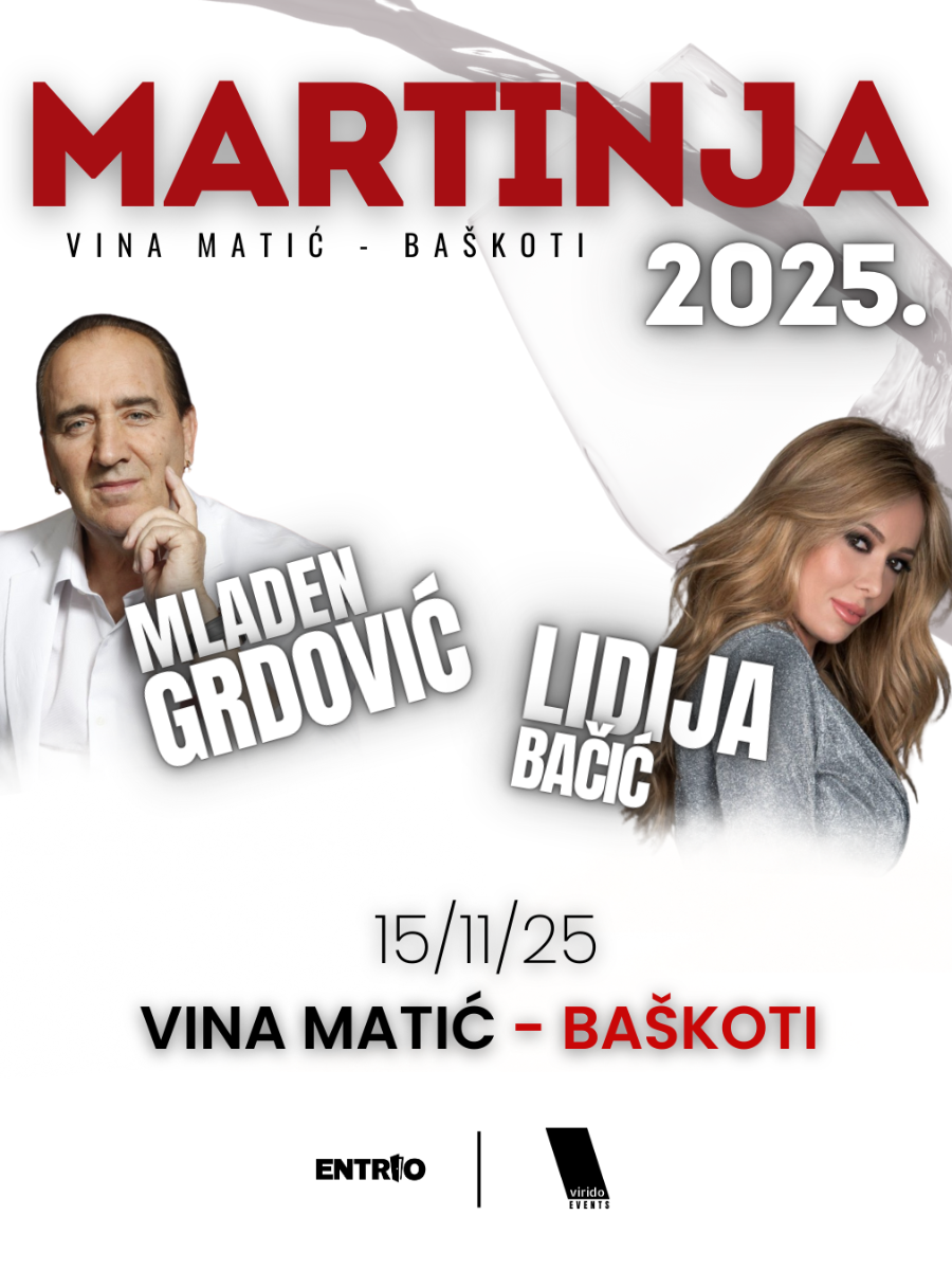 Tickets for Mladen Grdović i Lidija Bačić @ MARTINJA 2025, Vina Matić ...