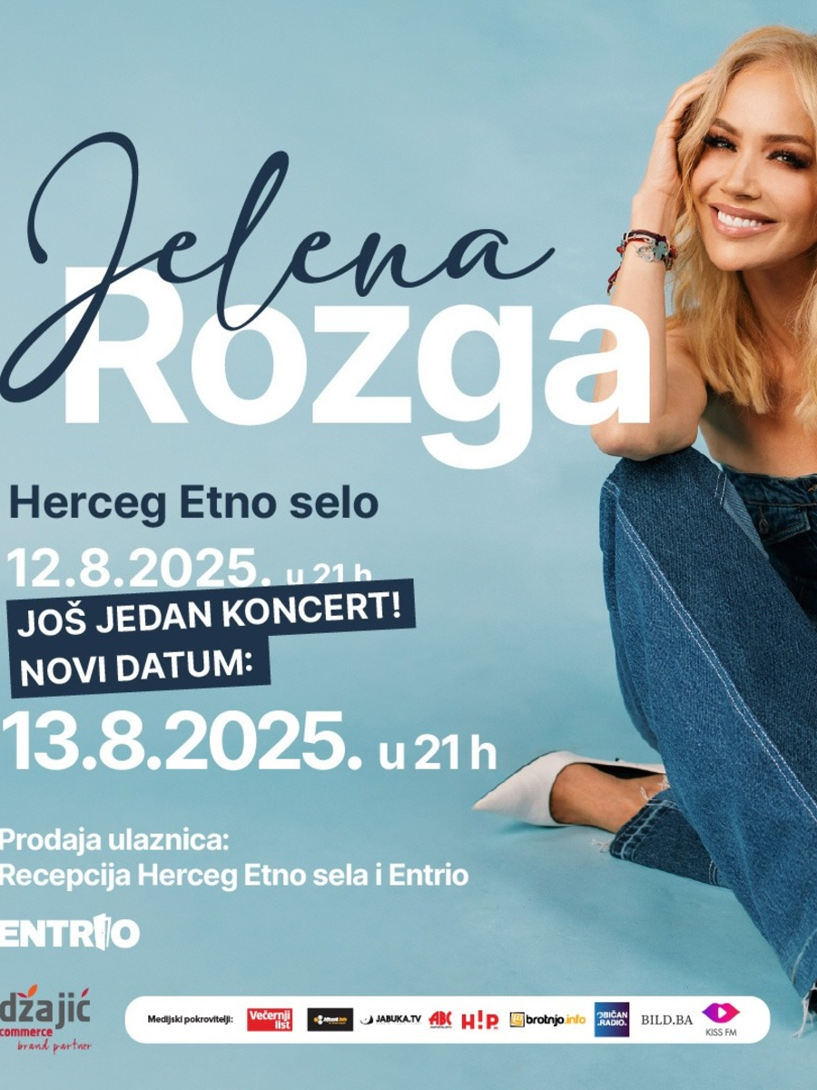 Ulaznice za Jelena Rozga - NOVI DATUM, Etno selo Herceg, Međugorje ...