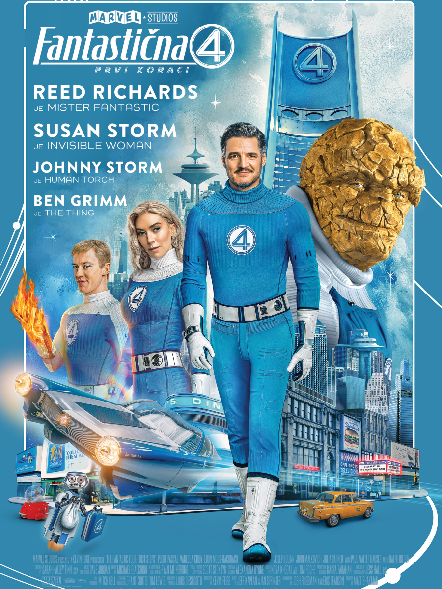 Vstopnice za Fantastična 4: Prvi koraci - Mala dvorana, Kino Edison, Karlovac | Torek, 12.08. ...