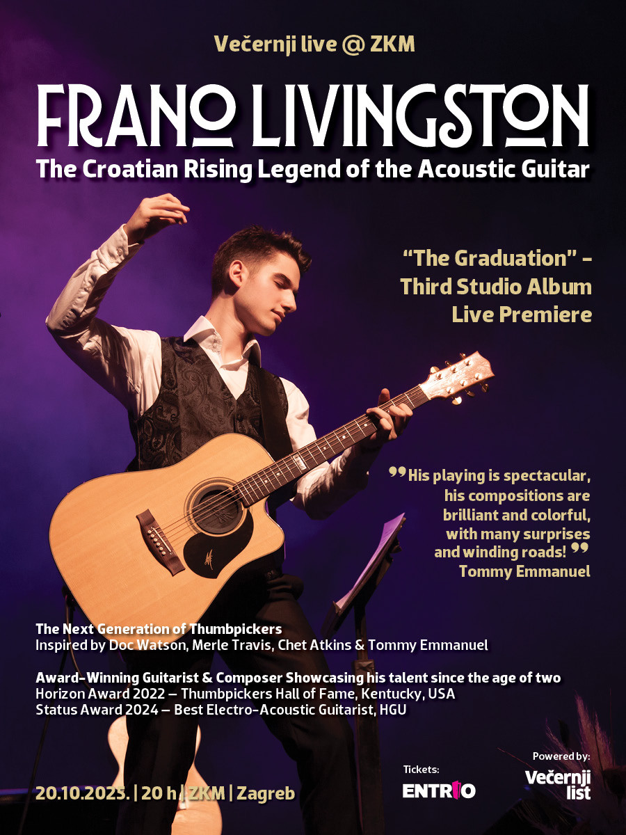 Tickets for Večernji live @ ZKM - FRANO LIVINGSTON - The Graduation ...