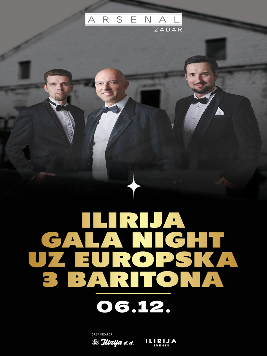 Ulaznice za Ilirija Gala Night, Arsenal Zadar, Zadar | Subota, 06.12. ...
