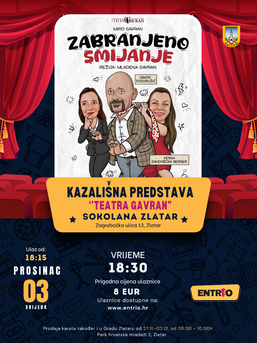 Ulaznice za Zabranjeno smijanje, Sokolana, Zlatar | Srijeda, 03.12.2025 ...