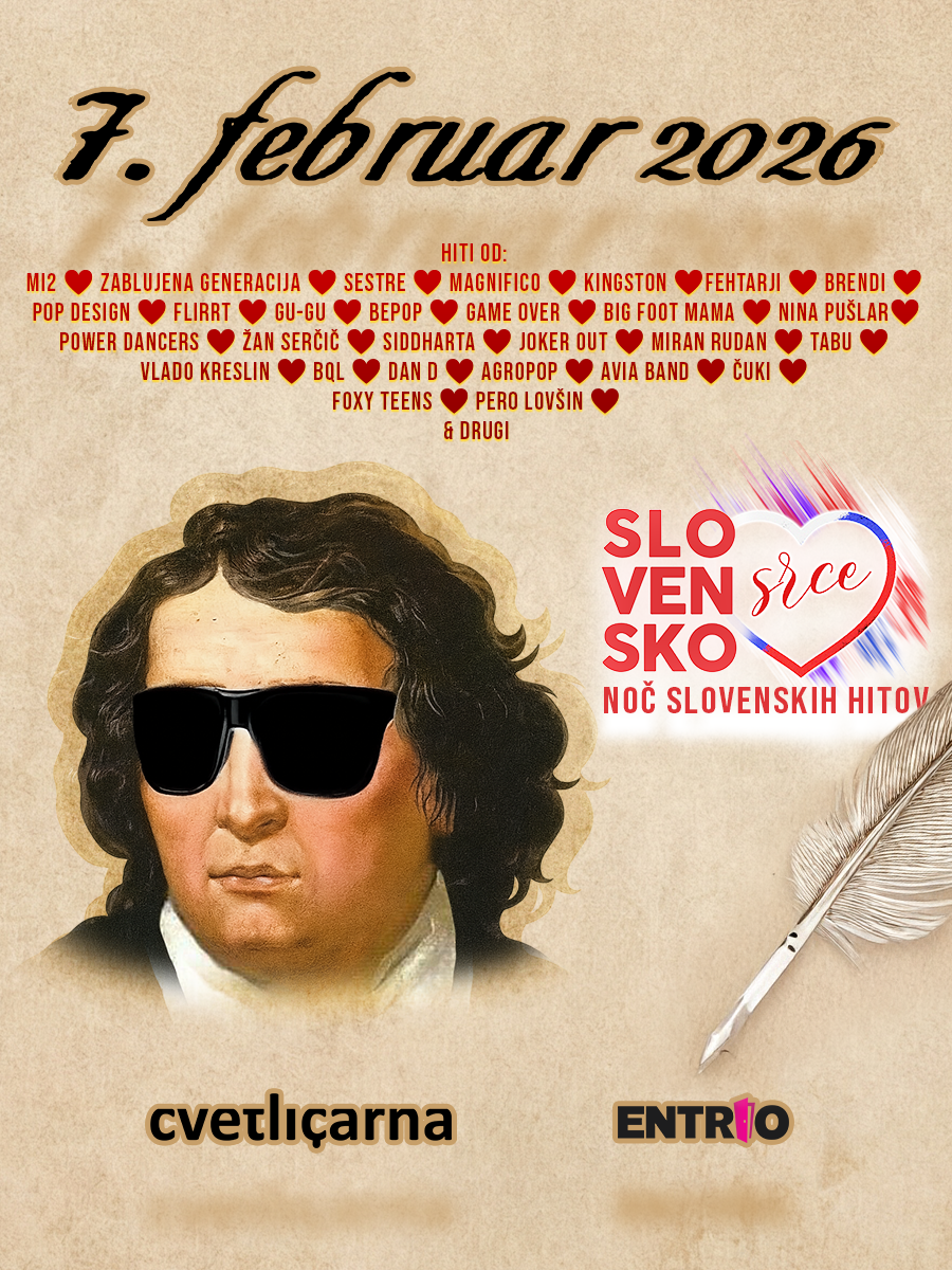 Vstopnice za SLOVENSKO SRCE - 7. Februar 2026, Cvetličarna, Ljubljana ...