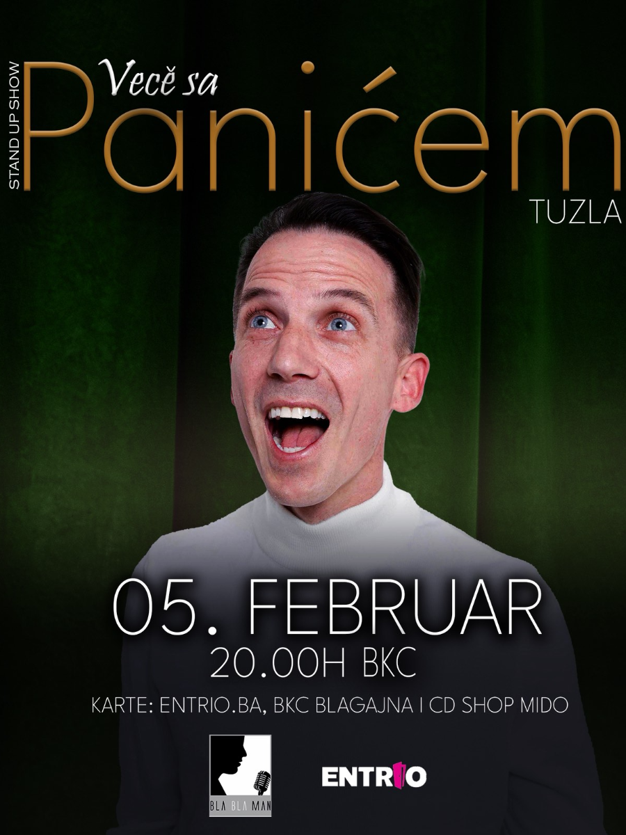 Tickets for Veče s Ivanom Panićem, BKC TUZLA, Tuzla | Thursday, 05.02. ...