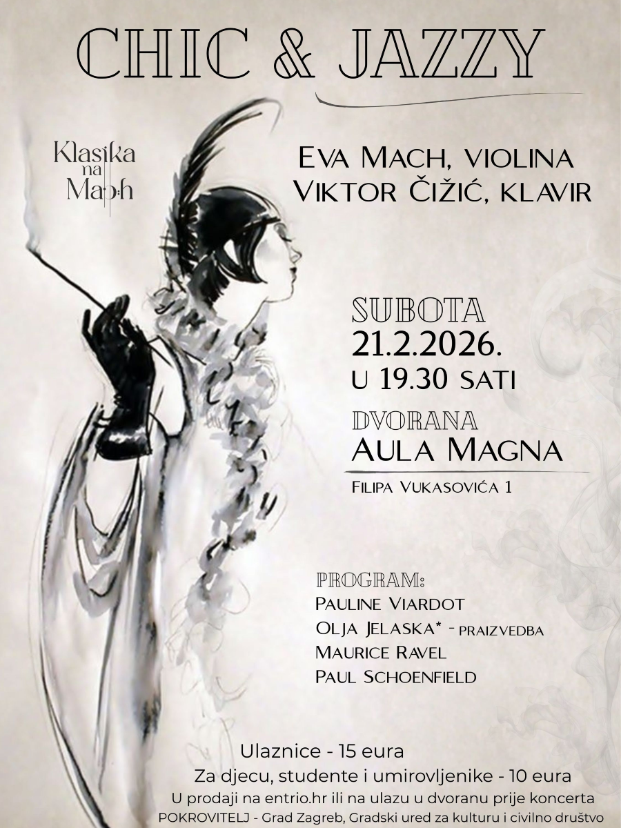 Ulaznice za Chic & Jazzy, Dvorana Aula Magna, Zagreb | Subota, 11.04. ...